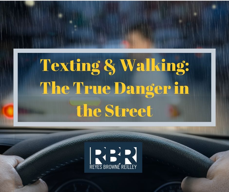 Texting and Walking Dangers: Pedestrian Death Toll Rising - Reyeslaw.com
